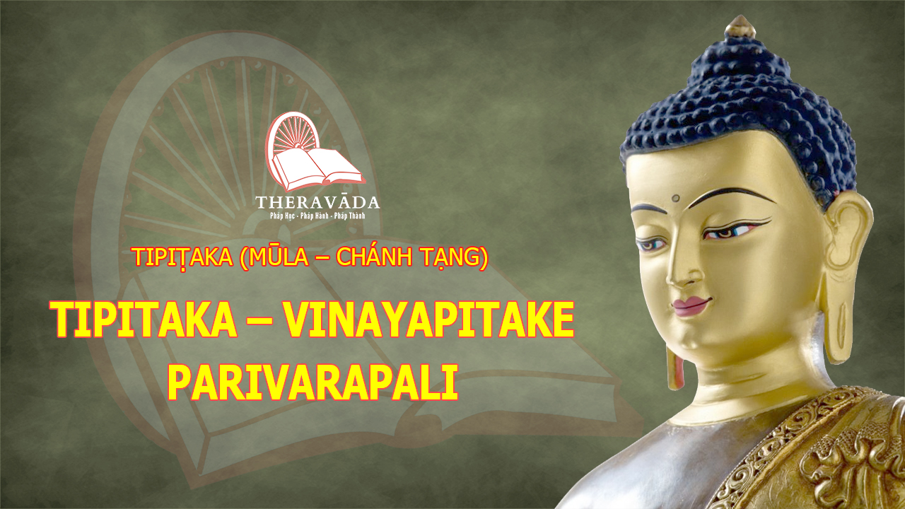 TIPITAKA - VINAYAPITAKE PARIVARAPALI
